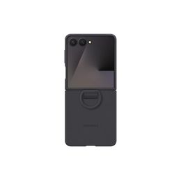Samsung Handyh&uuml;lle "Ring Case (Silicone) f&uuml;r Samsung Galaxy Z Flip7", schwarz, Samsung Galaxy Z Flip7, H&uuml;llen, Backcover, Schutzh&uuml;lle, Handyschutzh&uuml;lle, Case, Schutzcase, sto&szlig;fest
