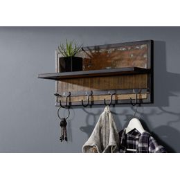 Wandgarderobe Altholz 61x14x31 bunt NATURE OF SPIRIT #83