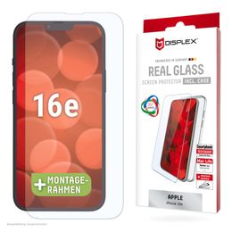 Displex Displayschutzglas "Real Glass Screen Protector inkl. Case", transparent, B:9,4cm H:1,5cm T:20mm, Displayfolien, Displayschutzfolie, Schutzfolie, Bildschirmschutz, kratz- & sto&szlig;fest