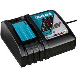 Akku-Ladestation Makita "DC18RC bulk 18V", schwarz, B:15,6cm H:8,4cm T:19cm, Kunststoff, Ladeger&auml;te, aktive K&uuml;hlung