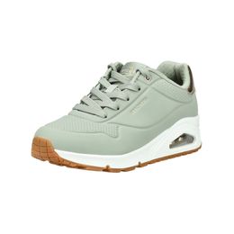 Sneaker Skechers "Skechers Sneaker Lederimitat", Damen, Gr. 37, sage, Lederimitat, Schuhe Sneaker