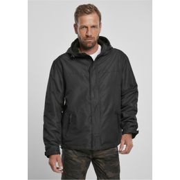 Brandit Herren Allwetterjacke "Brandit Herren Windbreaker Frontzip"schwarz, Gr. 4XL, unifarben, 100% Polyester, Jacken