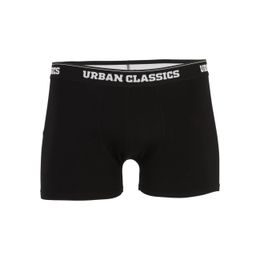 Boxershorts Urban Classics "Urban Classics Herren Boxer Shorts 5-Pack", Herren, Gr. S, 1 Stk., ban.aop, brandunkelaop, cha, blk, wht, 95% Baumwolle, 5% Elasthan, Unterhosen