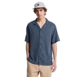 Funktionshemd Quiksilver "Sunrise", Herren, Gr. M, US-Gr&ouml;&szlig;en, schwarz navy, Obermaterial: 55% Baumwolle, 45% Hanf., Hemden