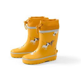 Tchibo - Gummistiefel - Kinder - Gr. 32-33 - gelb/print