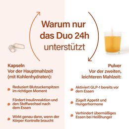 nupure Proba GLP-1 Stoffwechsel PRO 24h Duo: GLP-1 Kapseln & Pulver