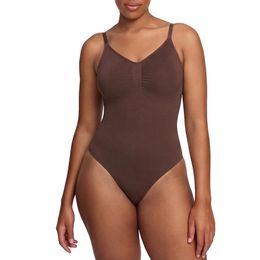 Cfab (formerly Creamy Fabrics) Shaping Bodysuit 'Sculpting Shapewear mit String' female Brown size XS