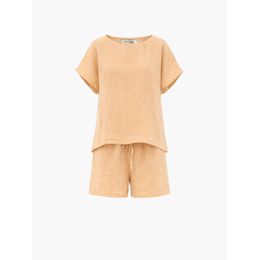 AmourLinen Pyjama 'Cloud Nine' Damen Gr&ouml;&szlig;e L senf Winterkleid
