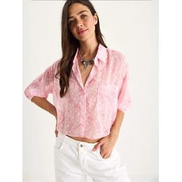 Bianco Lucci Bluse Damen Gr&ouml;&szlig;e S rosa / pitaya / pastellpink