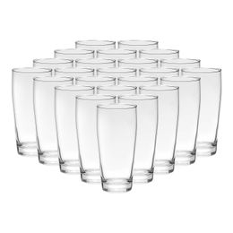 Bierglas Van Well "Willi Becher geeicht 0,3 l 24er Set transparent", bunt (transparent), B:7cm H:15cm &Oslash;:7cm, Glas, Trinkgef&auml;&szlig;e, Bierglas, Sp&uuml;lmaschinengeeignet