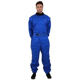 Nerf Overall NERVE "Race Kartoverall 450D" Gr. XS, blau, Overalls, Damen, XS, N-Gr, Obermaterial: 80% Polyester, 20% Baumwolle. Innenseite: 100% Polyester, Overall