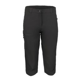 Caprihose Icepeak "BEATTIE", Damen, Gr. 40, N-Gr, basic schwarz, Obermaterial: 90% Polyester, 10% Elasthan, normal, Hosen Caprihose, wasserabweisend, mit Rei&szlig;verschlusstaschen, mit verstellbarem Bund