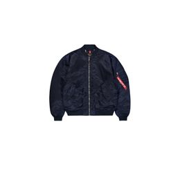 Bomberjacke Alpha Industries "MA-1 CS", Herren, Gr. XL, blau (ultra navy), Obermaterial: 100% Nylon; Futter: 100% Nylon; F&uuml;llung: 100% Polyester, Jacken Bomberjacke