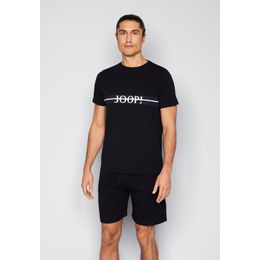 JOOP! Shorty JOOP "Core", Herren, Gr. L, schwarz, Jersey, Obermaterial: 95% Baumwolle, 5% Elasthan, bequem kurz, Rundhals, Homewear-Sets Shorty, mit kurzem Arm, Rundhalsausschnitt und seitlichen Taschen