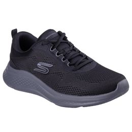 Sneaker Skechers "SKECH-LITE PRO 2.0-BERRIX", Herren, Gr. 44, schwarz, grau, Mesh, Synthetik, Schuhe Sneaker, Schn&uuml;rschuh, Freizeitschuh, Halbschuh mit Air-Cooled Memory Foam