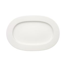 Villeroy & Boch Servierplatte VILLEROY & BOCH "Servierplatte oval Royal 41 cm wei&szlig;", wei&szlig;, Porzellan, Servierplatten, Servierplatte
