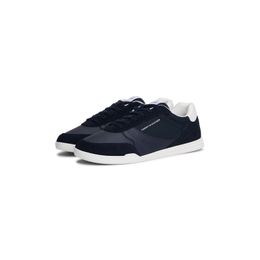 Sneaker Tommy Hilfiger "LOPRO CUP MIX", Herren, Gr. 42, dunkelblau, Leder, Lederimitat, Textil, Schuhe Sneaker, Freizeitschuh, Halbschuh, Schn&uuml;rschuh, Kontrastbesatz an der Ferse