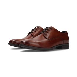 Schn&uuml;rschuh Salamander, Herren, Gr. 42, cognac, Glattleder, Schuhe Schn&uuml;rschuh, Anzugschuh, Businessschuh, Festtagsschuh mit Blockabsatz
