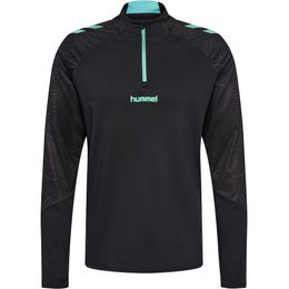 Hummel Sweatshirt Herren Gr&ouml;&szlig;e XL hellblau / schwarz