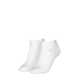 Sneakersocken Calvin Klein "CK WOMEN SNEAKER PELERINE", Damen, wei&szlig;, Baumwollmischung, normal, Socken Sneakersocken, mit kleinem Rollbund, Cotton-Mix, elastisch