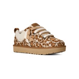 UGG Australia Sneaker UGG "LO LOWMEL PLAINS", Damen, Gr. 11 (42), leo, Rindshaar, Veloursleder, Schuhe Sneaker, Halbschuh, Schn&uuml;rschuh, Low Profile mit weichem Fu&szlig;bett