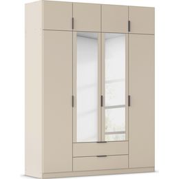 Kleiderschrank Rauch "Dreht&uuml;renschrank Schrank Garderobe Ankleide Schlafzimmer LAGOA", beige (champagner), B:181cm H:235cm T:54cm, Holzwerkstoff, Schr&auml;nke, Kleiderschrank, ger&auml;umige Schubladen, 3 Breiten, optional mit Aufsatz MADE IN GERMANY