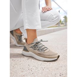 Sneaker Heine, Damen, Gr. 37, taupe, grau, Textil, Schuhe Sneaker