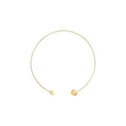 Halsreif Calvin Klein "SCULPTURAL BUBBLES", gold (gelbgoldfarben), Halsketten, Damen, Edelstahl, B: 2mm, Halsreif, B:2mm