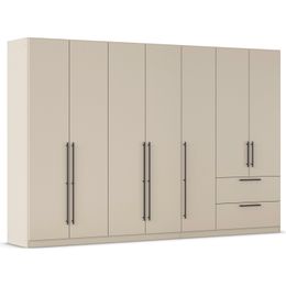 Kleiderschrank Rauch "Dreht&uuml;renschrank Schrank Garderobe W&auml;scheschrank Schlafzimmer AVOLA", beige (beige (champagner)), B:315cm H:210cm T:54cm, Holzwerkstoff, Schr&auml;nke, Kleiderschrank, mit hochwertigen Stangengriffen aus Metall in Schwarz MADE IN GERMANY