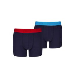 Boxershorts Puma "Puma BOYS EVERYDAY BASIC BOXERS 2P", Jungen, Gr. 158/164, navy, rot, speed blau, Jersey, Obermaterial: 95% Baumwolle, 5% Elasthan, normal, Unterhosen Boxershorts, Boys, mit Logobund, elastisch