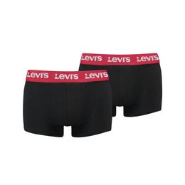 Levi's Trunk LEVI'S "LEVIS MEN REPEAT LOGO TRUNK", Herren, Gr. XL, schwarz, rot, Obermaterial: 95% Baumwolle, 5% Elasthan, Unterhosen Trunk
