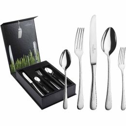 Besteck-Set "Tafelbesteck inkl. Besteckbox Mia 30er Set silber", silber, 30 tlg., PICARD & WIELP&Uuml;TZ SOLINGEN, Essbesteck-Sets, Besteck-Set, Sp&uuml;lmaschinengeeignet