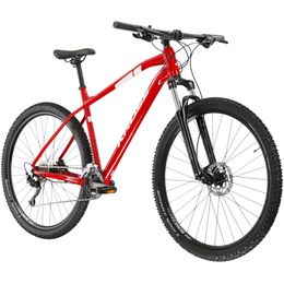Mountainbike KROSS "KROSS MTB Hardtail Level 3.0 29" rot 18 G&auml;nge" Gr. 56, rot (rot, schwarz), Fahrr&auml;der, Herren, 56cm, 29 Zoll (73,66cm) hinten: 29 Zoll (73,66cm), Mountainbike