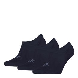 F&uuml;&szlig;linge Calvin Klein "CK MEN FOOTIE HIGH CUT", Herren, Gr. 39-42, navy, Baumwollmischung, normal, Socken F&uuml;&szlig;linge, hoch geschnittene Silhouette, Cotton-Mix