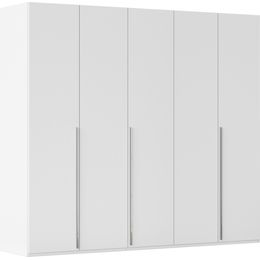 Dreht&uuml;renschrank Rauch "Kleiderschrank Schrank Garderobe W&auml;scheschrank BESTSELLER MONTCLAR", alpinwei&szlig;, griffe chrom, B:251cm H:223cm T:60cm, Holzwerkstoff, Schr&auml;nke, Dreht&uuml;renschrank, Front in Glas/Hochglanz/Dekor/Grauspiegel in 5 Breiten MADE IN GERMANY