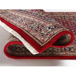 Orientteppich OCI DIE TEPPICHMARKE "HIMLA BIDJAR", rot (rot, blau), B:250cm H:20mm L:350cm, Schurwolle, Teppiche, Orientteppich, hochwertig, von Hand gekn&uuml;pft, mit Fransen, Wohnzimmer