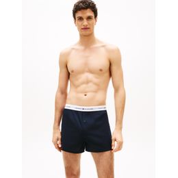 Boxershorts, Herren, Gr. M (50), desert sky, Webqualit&auml;t, Obermaterial: 100% Baumwolle, Tommy Hilfiger Underwear, unifarben, normal, Unterhosen Boxershorts, Regular fit mit elastischem Bund