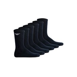 Kurzsocken Emporio Armani "Socken SPORTY SPONGE 6P 6er Pack", Herren, Gr. 39-46, blau, Obermaterial: 85% Baumwolle CO. 13% Polyamid PA. 2% Elasthan EL., Socken Kurzsocken
