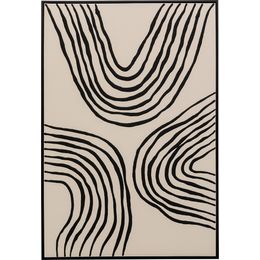 Leinwandbild KARE DESIGN "Leinwandbild Allegro Shades", beige (farbe bild(er): natur, schwarz), B:73cm H:113cm T:4,3cm, Bilder, Leinwandbild