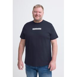 T-Shirt Blend "BHKEMUEL BB LOGO S/S TEE", Herren, Gr. 5XL, salute, Single Jersey, Obermaterial: 100% Baumwolle, bedruckt, regular fit normal, Rundhals, Shirts T-Shirt, in gro&szlig;en Gr&ouml;&szlig;en