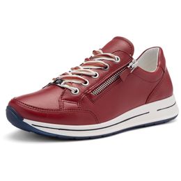 Keilsneaker Ara "OSAKA", Damen, Gr. 9,5 (44), cognac, Glattleder, unifarben, Schuhe Keilsneaker, Freizeitschuh, Halbschuh, Schn&uuml;rer in Komfortweite H (=sehr weit)