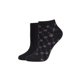 JOOP! Kurzsocken JOOP, Damen, Gr. 39-42, schwarz, Obermaterial: 70% Baumwolle, 28% Polyester, 2% Elasthan, Socken Kurzsocken