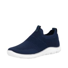 Slip-On Sneaker Remonte, Damen, Gr. 43, nachtblau, Nubuklederimitat, Textil, Schuhe Slip-On Sneaker, Schlupfschuh, Slipper, Barfu&szlig;schuh mit herausnehmbarer Einlage
