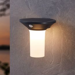 Eglo LED-Solar-Au&szlig;enwandleuchte Corbezzola, schwarz, Sensor