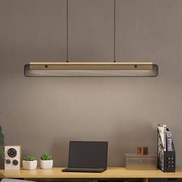 Eglo connect LED-H&auml;ngeleuchte Kokomo-Z, schwarz, Holz, Stahl