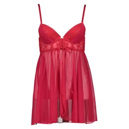 Lascana Neglig&eacute; in Rot - 56% | Gr&ouml;&szlig;e 85B | Damen-loungewear