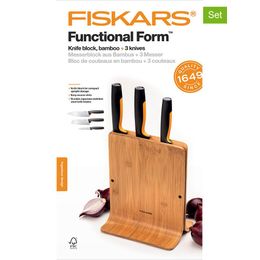 Fiskars 4tlg. K&uuml;chenmesser-Set "Functional Form" in Hellbraun/ Schwarz - 15% | Kuechenhelfer