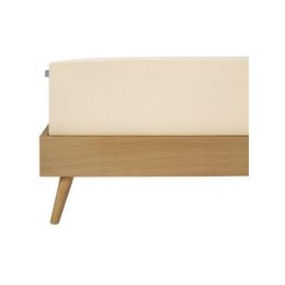Schiesser Mako-Jersey-Spannbettlaken in Creme - 25% | Gr&ouml;&szlig;e 150x200 cm | Bettwaesche-bettwaren