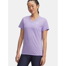 Under Armour Funktionsshirt "Solid" in Lila - 43% | Gr&ouml;&szlig;e M | Damen-outdoor-tops-shirts