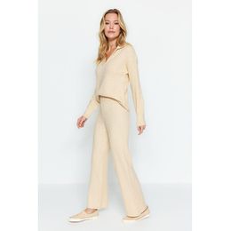 Trendyol 2tlg. Outfit in Creme - 61% | Gr&ouml;&szlig;e S | Damen-pullover-cardigans